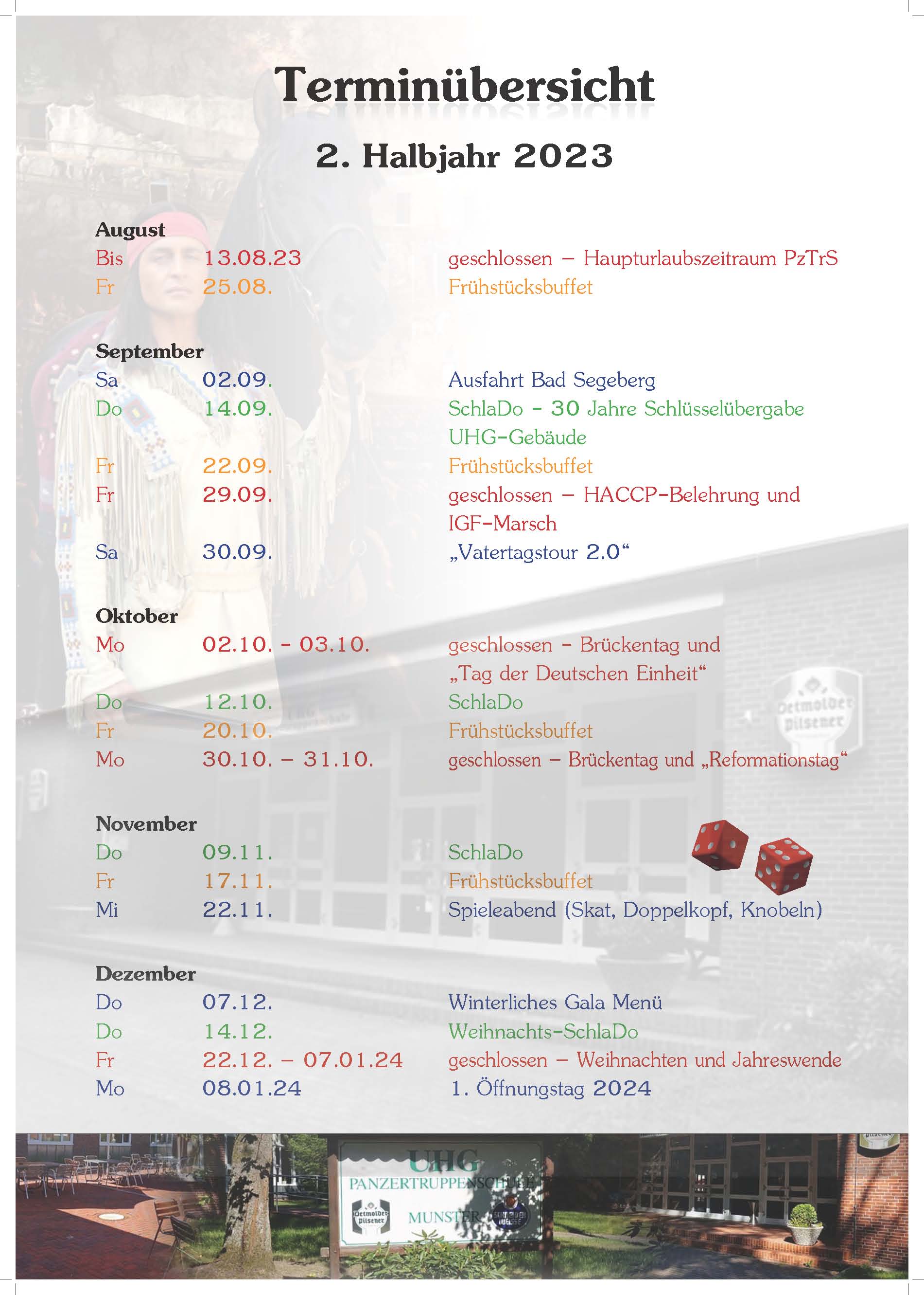 UHG Munster Kaserne Panzertruppenschule e.V. – Neuigkeiten